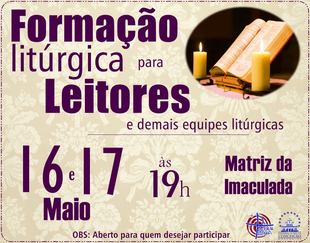 Formação Litúrgica Para Leitores 16 E 17 05 Arquidiocese De Olinda